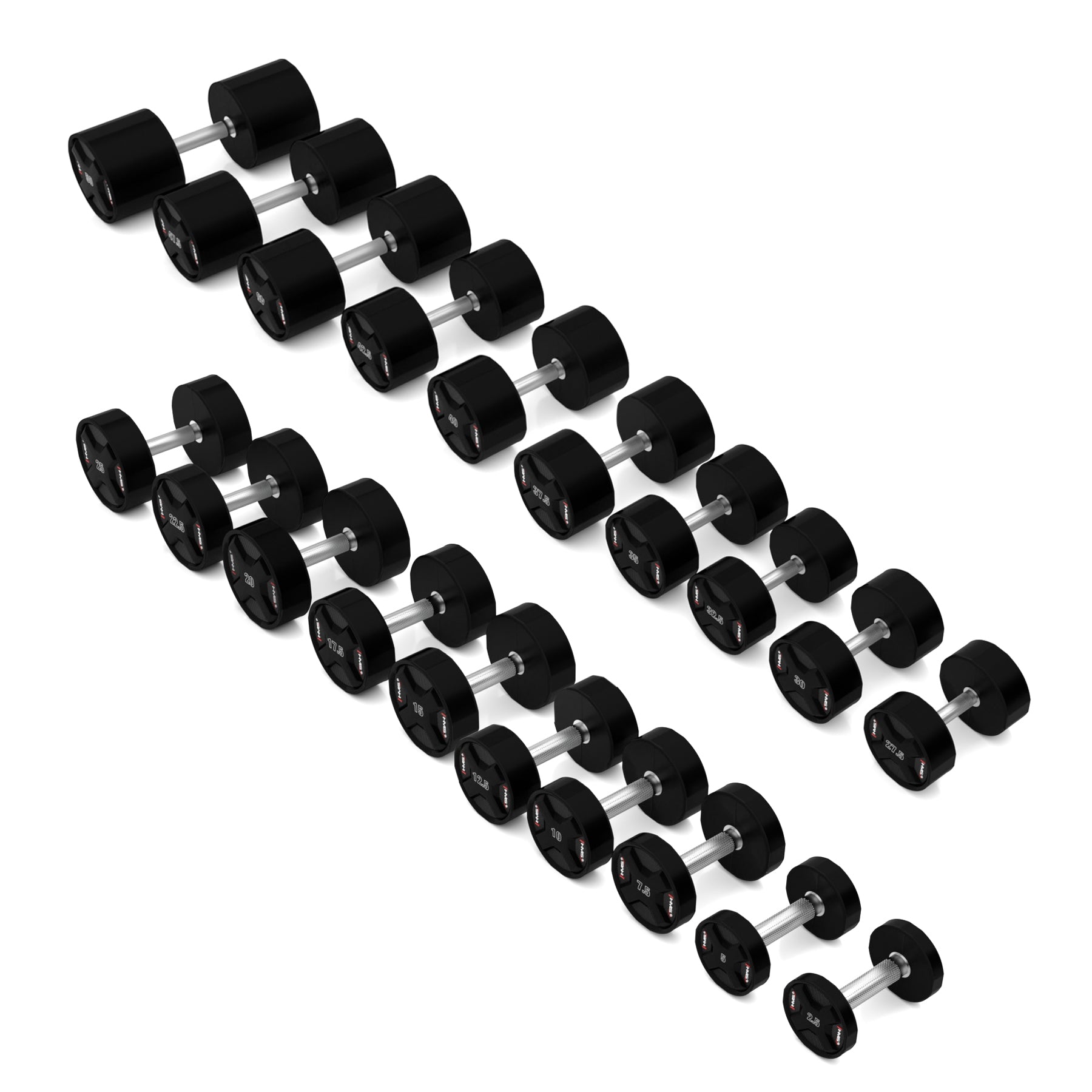 HPC 25 KG POLYURETHANE Dumbbell CPU HMS